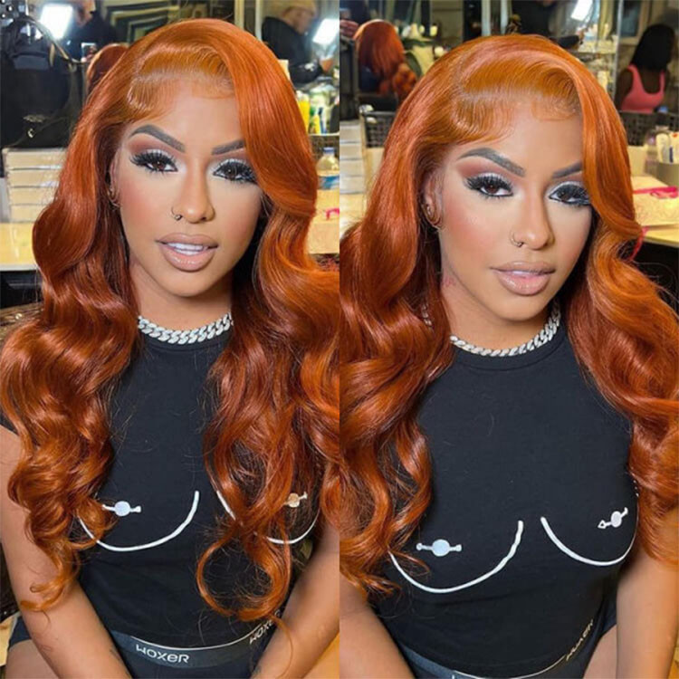 Copper color wig store
